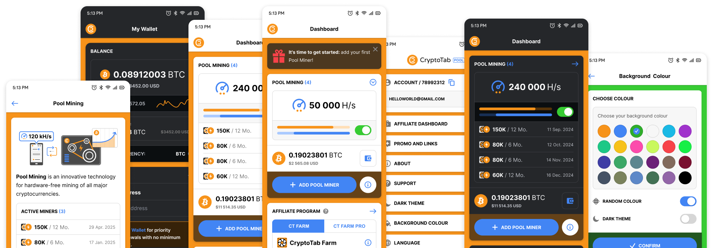 CT Pool: universal mining tool